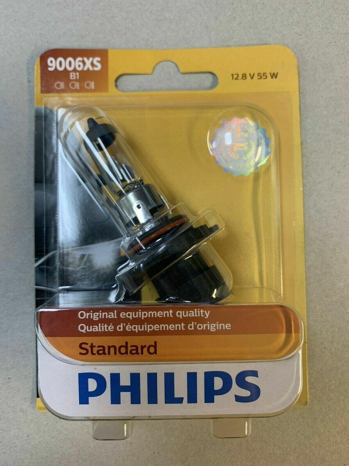 Philips 9006XS B1, 12V 55W Standard Vision Single Bulb Head Light ...