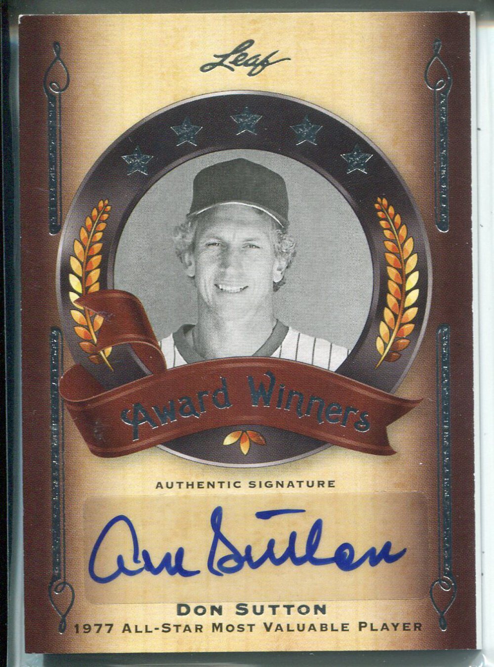 Don Sutton Autographed 2011 Leaf Award Winners Card 1/10 | eBay
