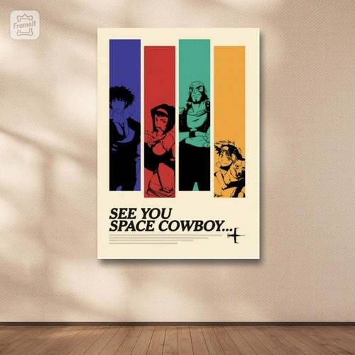 Cowboy Bebop Space Canvas Poster Anime Wall Art Home Decor Fan Art Gift ...