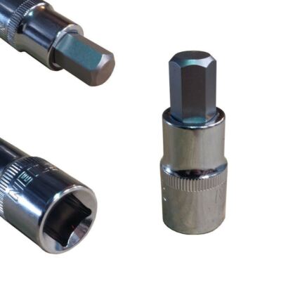 Hex Socket 10mm H10 M10 1/2" Drive Allen Key Single Socket Hex Key 55mm ...
