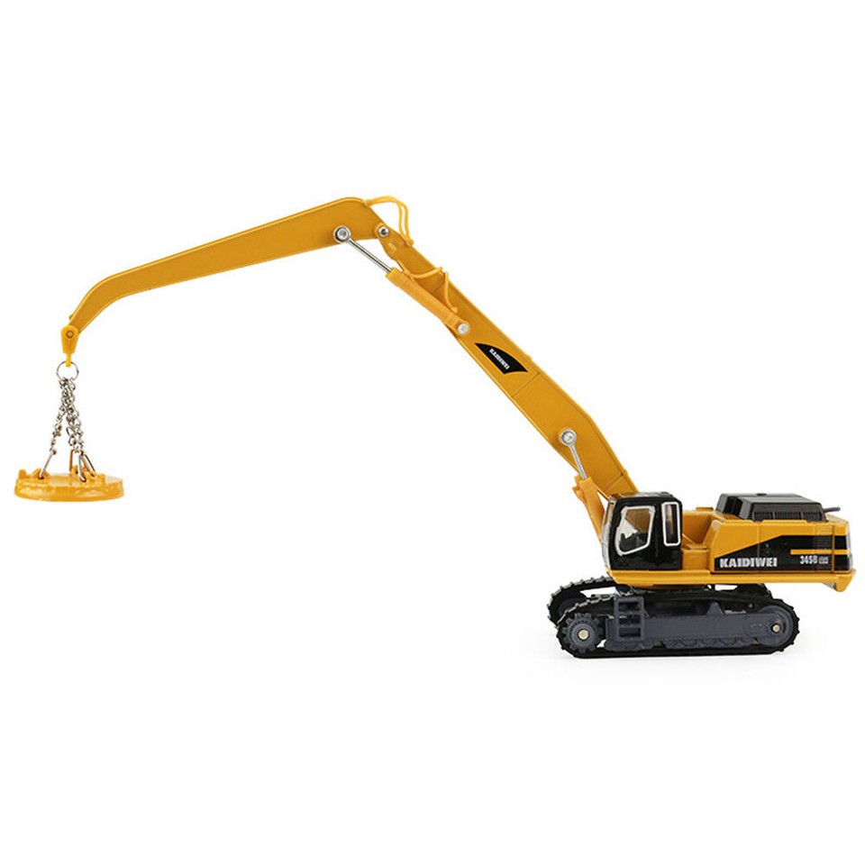 1/87 Scale Material Handler Crane Diecast Construction Vehicle Toys for ...