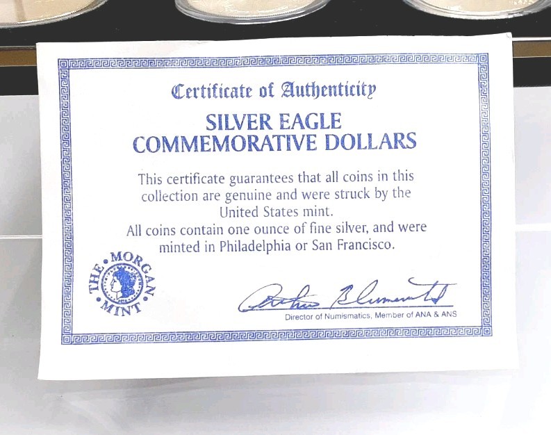 Morgan Mint Silver Eagle Collection ~ 6 Beautiful Dollar COINS ...