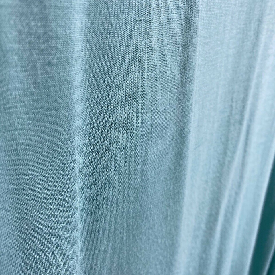 Carol Vee Solid Blue Long Sleeve Top Shirt Size Medium M Womens | eBay