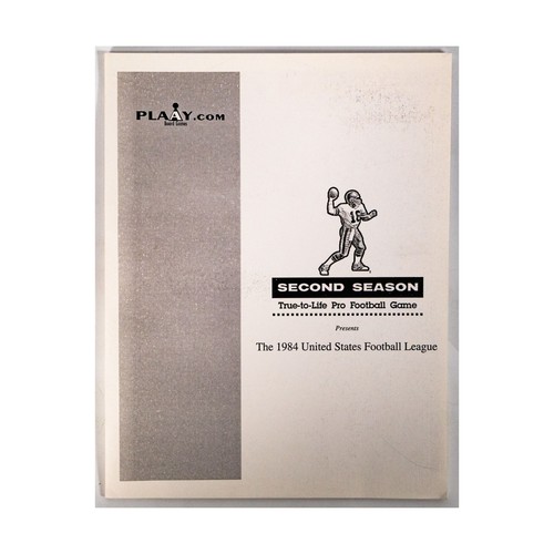 Plaay Boardgame Second Season USFL Football (1984 Season) Bag VG+ | eBay