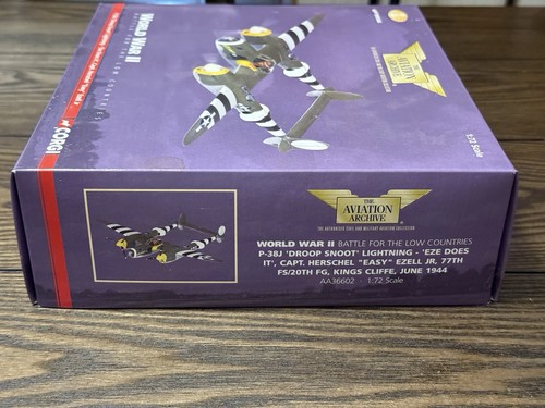 Corgi AA36602 Capt Herschels P38J Droop Snoot Lightning Diecast “EZE ...