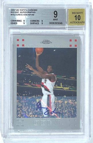 2007-08 Topps Chrome - Greg Oden #152 Rookie Autographs /149 (AU, RC ...