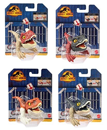 Mattel Jurassic World New Ruler Pop-Up Collection x4 dinosaur | eBay