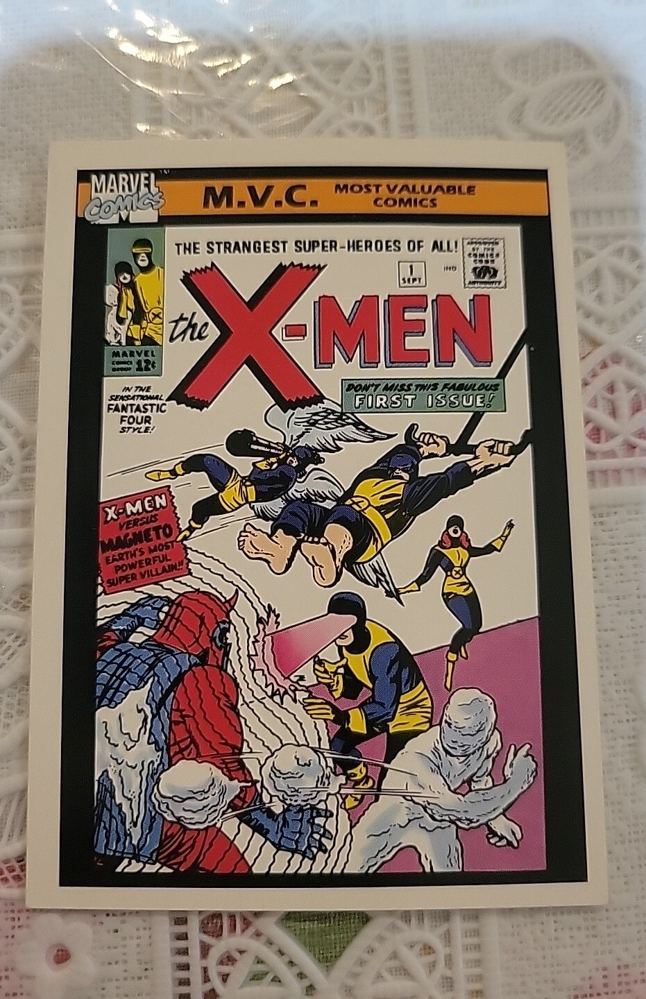 1990 Marvel Comics Universe M.V.C. Series 1, The X-men First Issue #125 ...