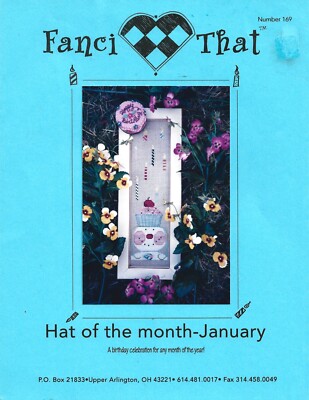 Fanci That Patterns, Hat of the Month-January No.169,Cross Stitch, 1998 ...