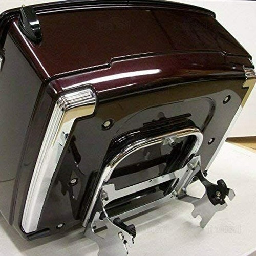 Detachable Two-Up Tour Pack Mount Luggage Rack +Docking For Harley ...