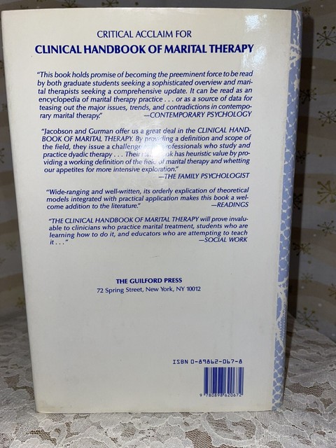The Guilford Family Therapy Ser.: Clinical Handbook of Marital Therapy ...