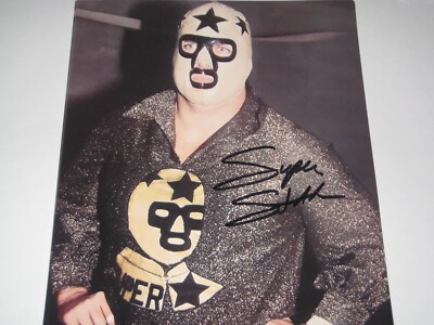 WWF,NWA LEGENDS THE MASKED SUPERSTAR AUTO SIGNED 8X10 PHOTO COA FREE ...