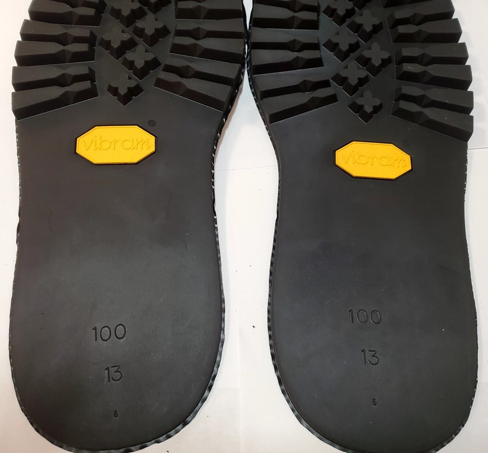 Vibram #100 Montagna Pair of Full Sole + Pair of heel replacements For ...