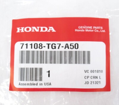 2019-2021 Honda Pilot Driver LH Front Bumper Garnish Trim | 71108TG7A50 ...