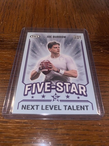 2020 Sage Hit Premier Draft Purple Joe Burrow Rookie Card #94 LSU ...