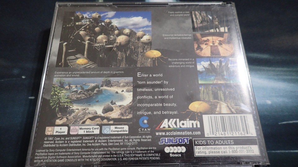 Riven: The Sequel to Myst (Sony PlayStation 1, 1997) 21481211624| eBay