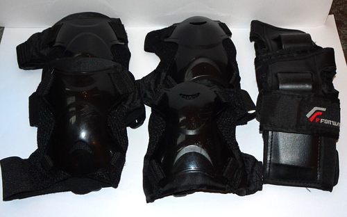 FORWARD 6 Piece Kids Protective Gear Knee Elbow Wrist Safety Pads High ...