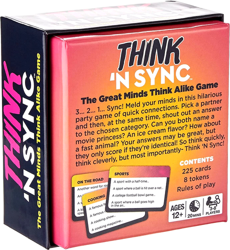 Think 'N Sync - The Great Minds Think Alike Game Card Party Game | eBay