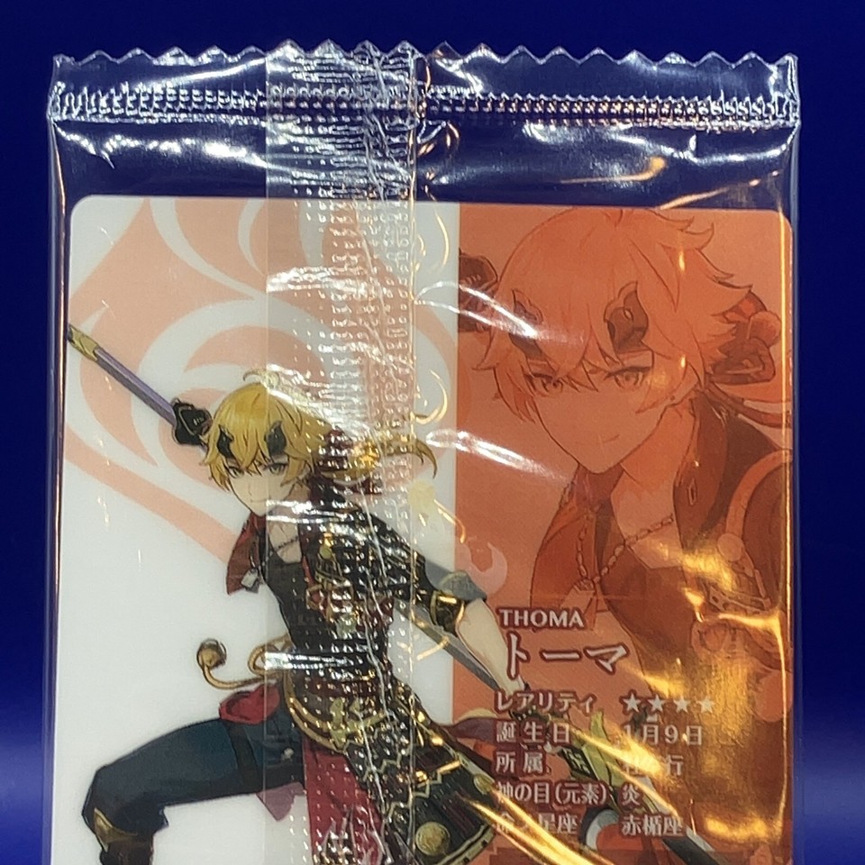 Tohma Genshin Impact Wafer Card Holo Unopened miHoYo BANDAI TCG ...