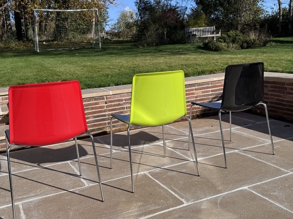 Pedrali Tweet Italian Contemporary Designer Interior Chairs Set Of 8 ...