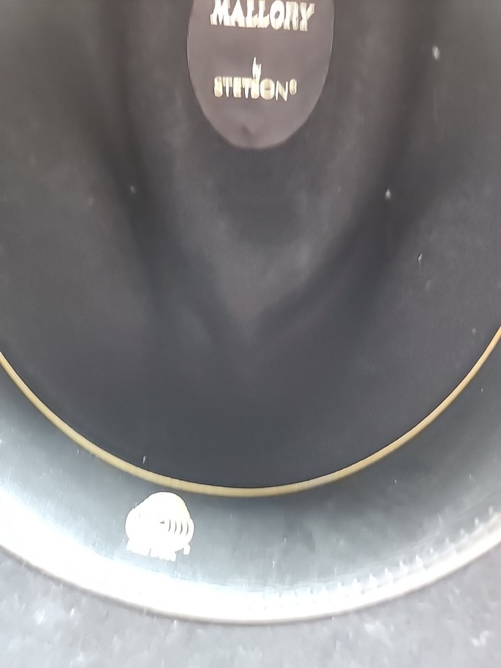 Stetson Mallory Hat Fedora Vintage Antique Mens Pure Wool 7 - 7 1 /2 ...