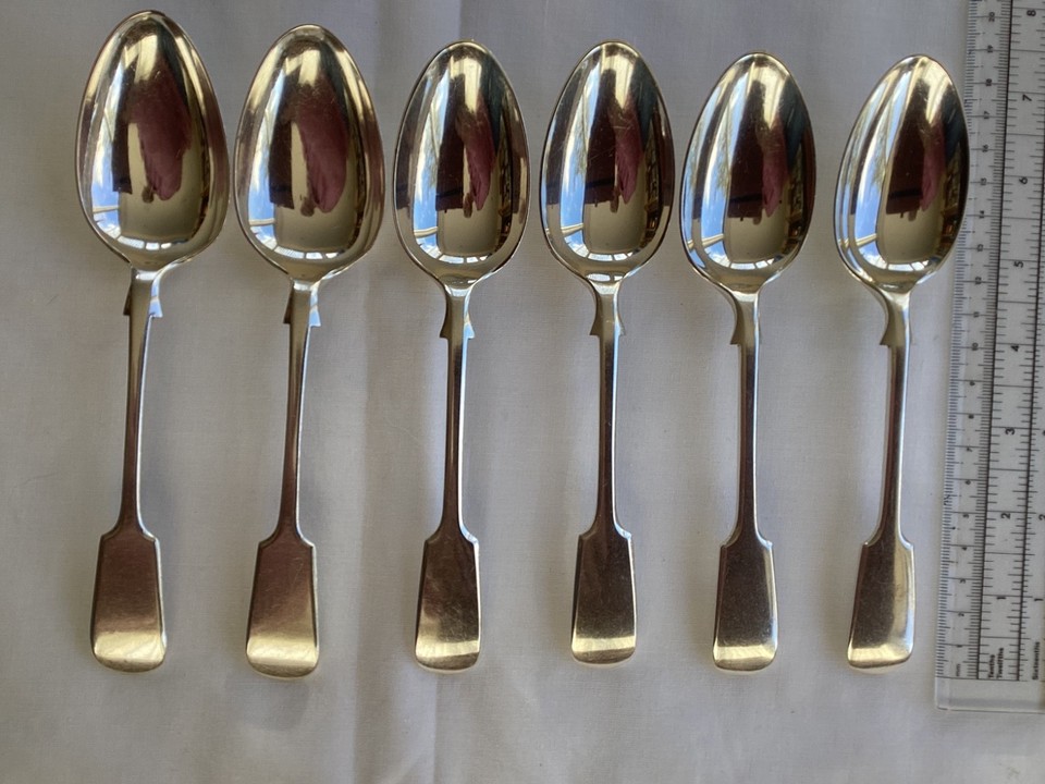 Vintage 6 silver plated dessert spoons. | eBay UK