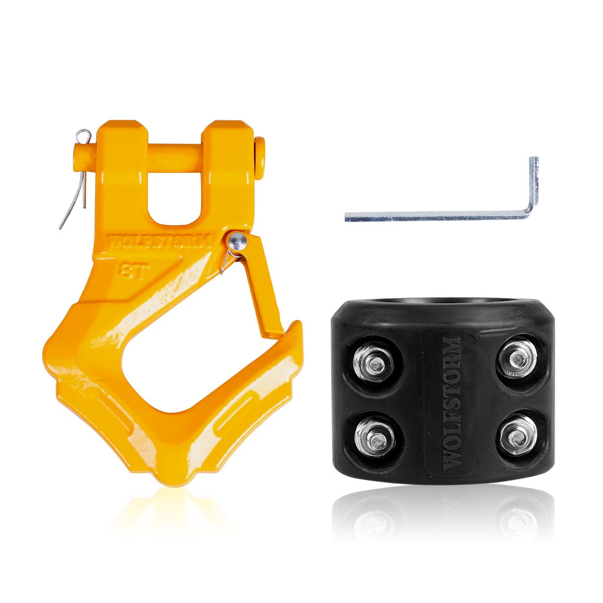 8T WINCH HOOK & Winch Cable Hook Stopper Rubber Rope Line Bump Stop For ...