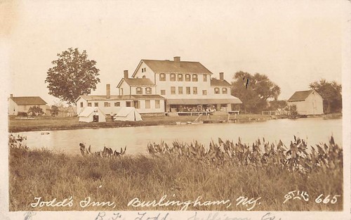 BURLINGHAM, SULLIVAN CO, NY ~TODD'S INN ~ REAL PHOTO POST CARD ~ c 1910 ...