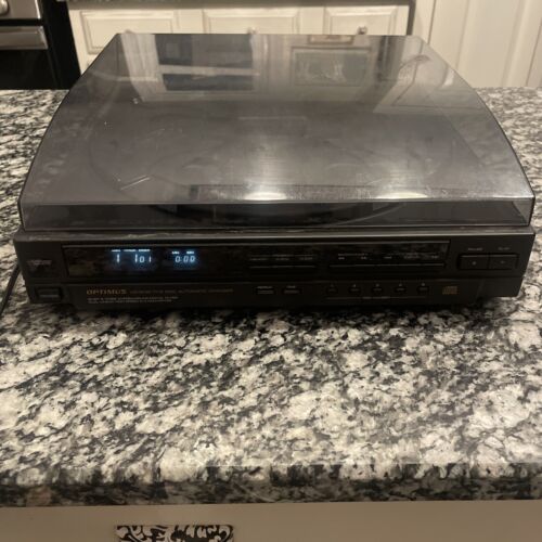 Optimus 5 CD Player Changer Turntable CD-6130 *No Remote* | eBay