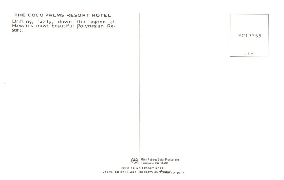 The Coco Palms Resort Hotel Hawaii Postcard | eBay