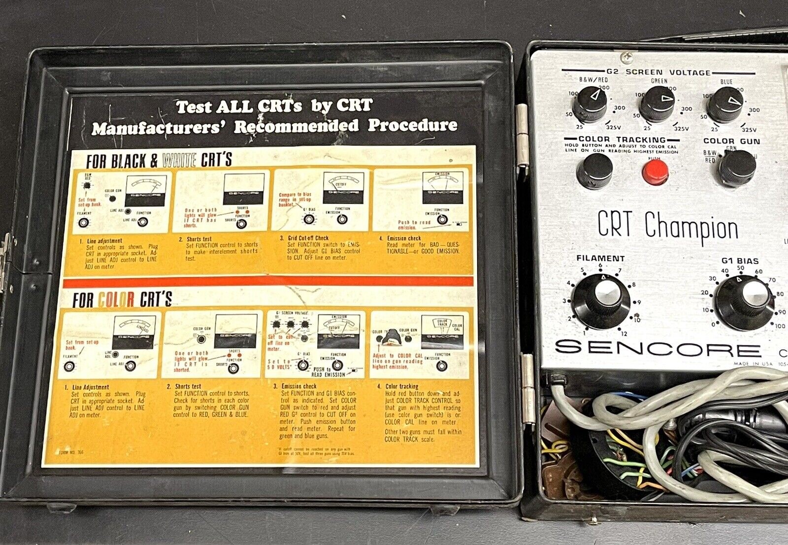 Sencore CR143 Tube Tester CRT Cathode Ray for sale online | eBay