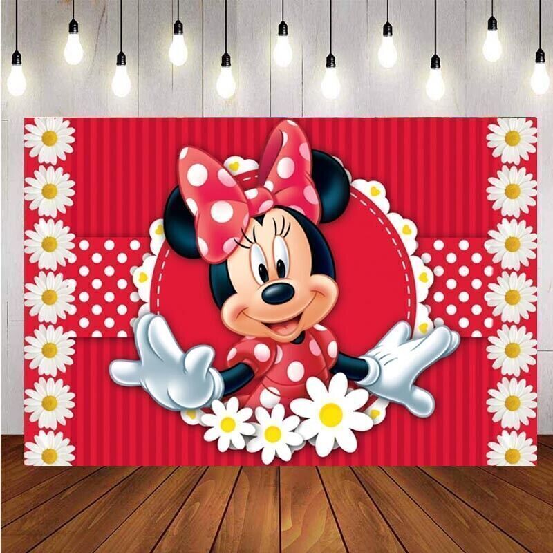 Red Minnie Mouse Background