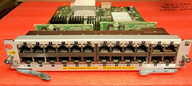 HPE Aruba J9991A 20p PoE+ 4P 1/2.5/5/XGT V3 ZL2 Mod w/90 days WRTY for ...