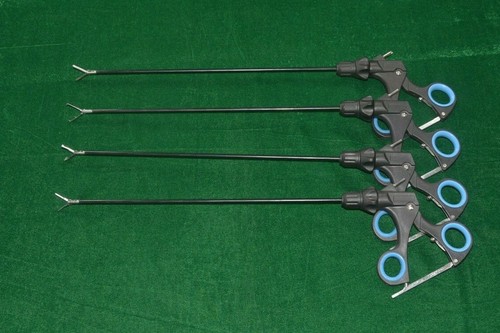 4pcs Laparoscopic Tenaculum Allis Alligator Grasper 5mm Instruments CE ...