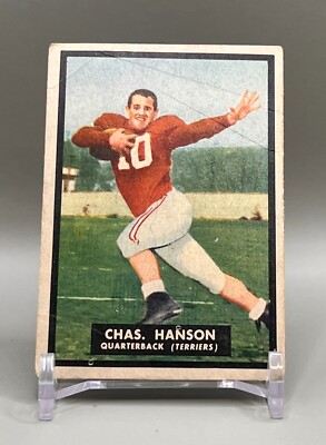 1951 TOPPS MAGIC #43 CHARLES HANSON BOSTON UNIVERSITY FOOTBALL CARD | eBay