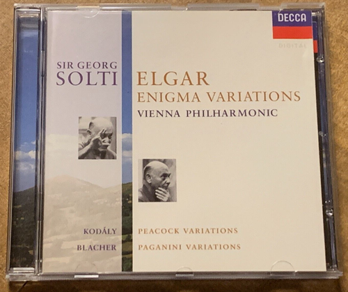 Elgar Enigma Variations + Kodaly Blacher SIR GEORG SOLTI Decca CD ...