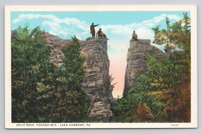 Postcard Split Rock Pocono Mts. Lake Harmony Pennsylvania c1920 | eBay