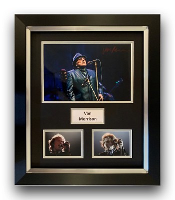 VAN MORRISON HAND SIGNED FRAMED PHOTO DISPLAY - MUSIC AUTOGRAPH 3. | eBay