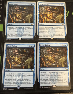 Incite Insight - X4 Unstable Magic the Gathering MTG | eBay