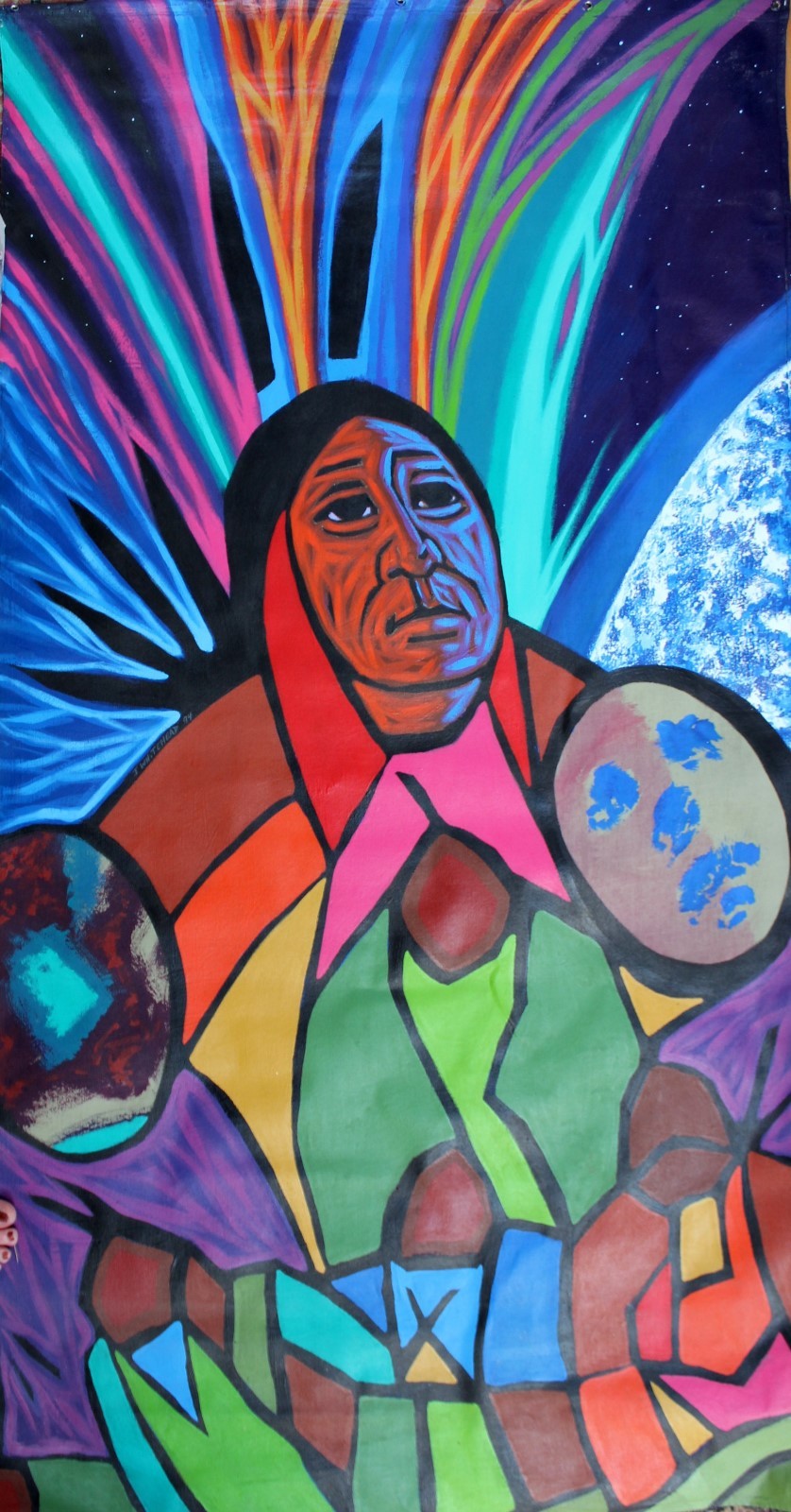 Jerry Whitehead Original Acrylic Painting On Canvas First Nation Cree ...