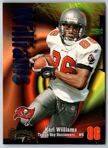 1998 SkyBox Thunder Karl Williams #10 Tampa Bay Buccaneers Football ...