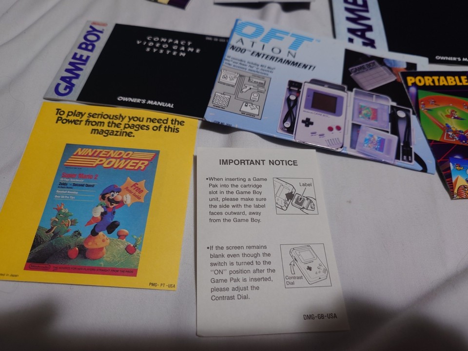 Original Nintendo Game Boy BOX ONLY, Plus All Inserts And Foam DMG-01 ...