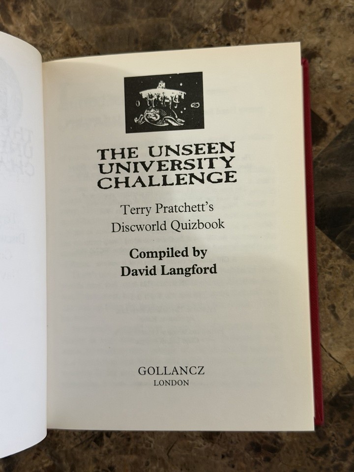 Terry Pratchett Discworld Quizbooks Truckers Time Travelling Caveman ...