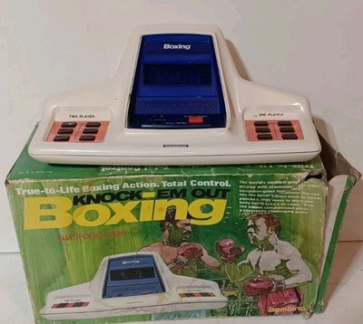 1979 Bambino Knock Em Out Boxing Handheld LCD Screen Video Game WORKS ...