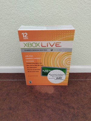 XBOX LIVE 12 Month Premium Gold Pack Xbox 360 - New/Factory Sealed | eBay
