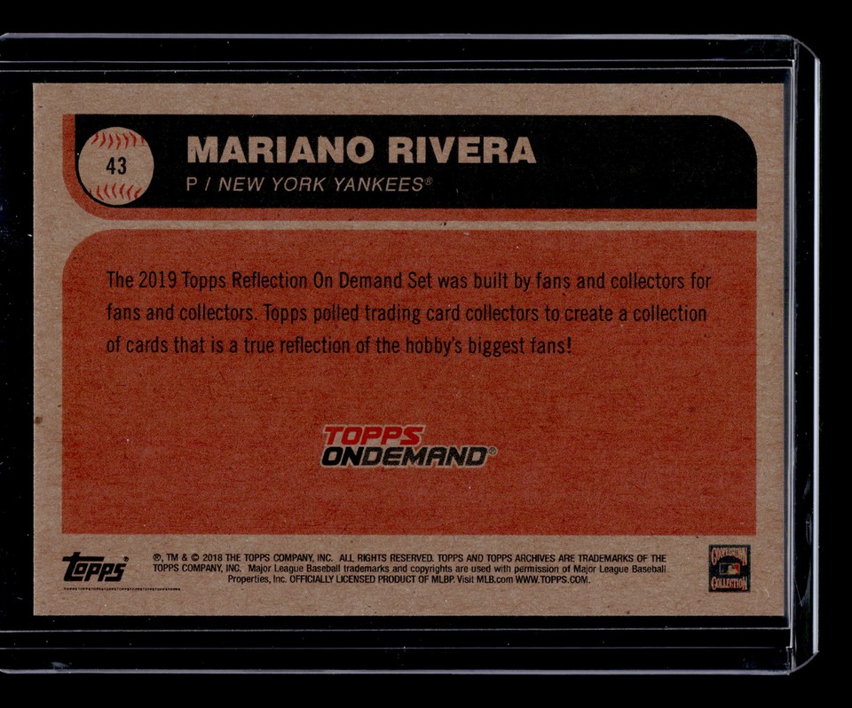 2019 Topps On-Demand Topps Reflection #43 Mariano Rivera | eBay