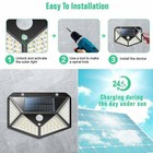100 LED Solar Power Wall Light Waterproof Outdoor PIR Motion Sensor ...
