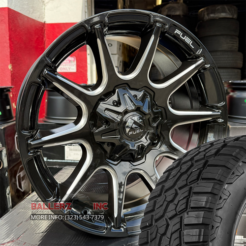 20x9 Fuel Offroad FC880 Wheels | 33x12.50 R-T Tires | Package Chevy-GMC ...