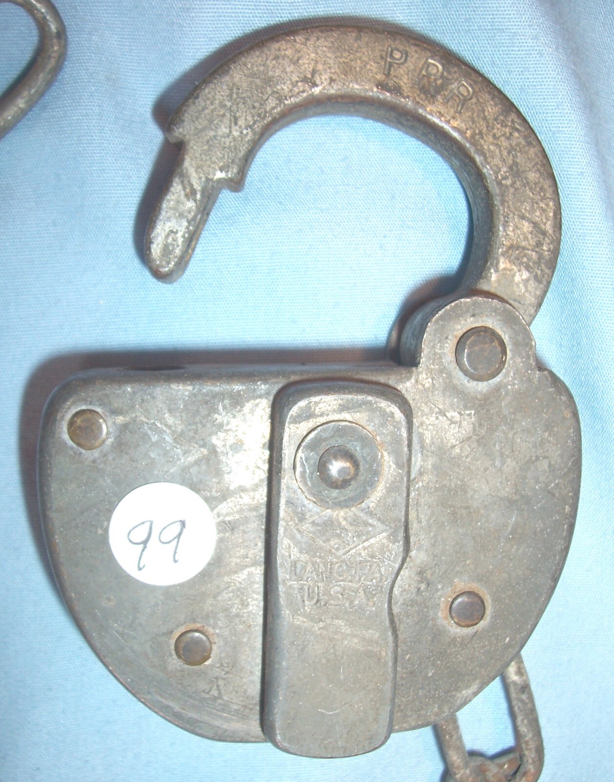 PENNSYLVANIA RAILROAD PRR 1966 SLAYMAKER LANC PA Switch Padlock Signal ...