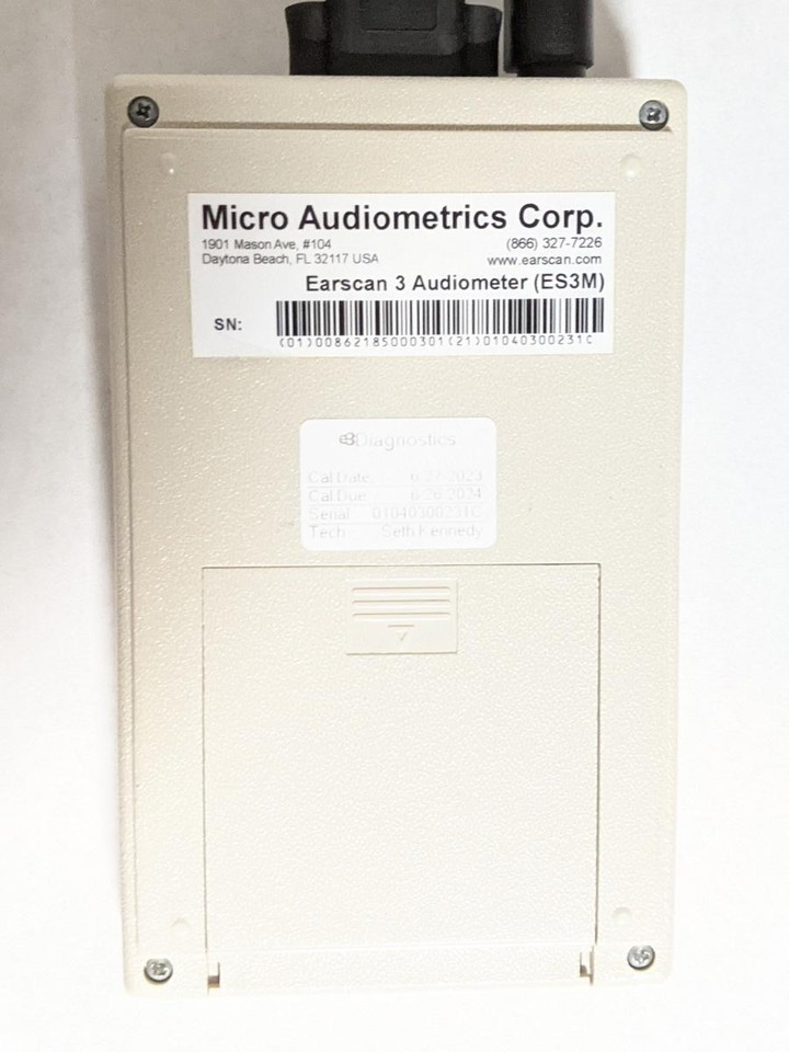 Micro Audiometrics Corp. Earscan 3 Audiometer (ES3M) | eBay